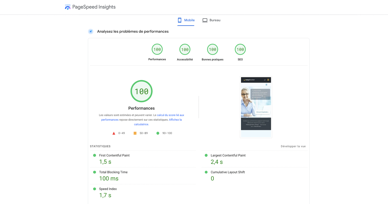 100% sur PageSpeed, Tuto WP & mod_pagespeed